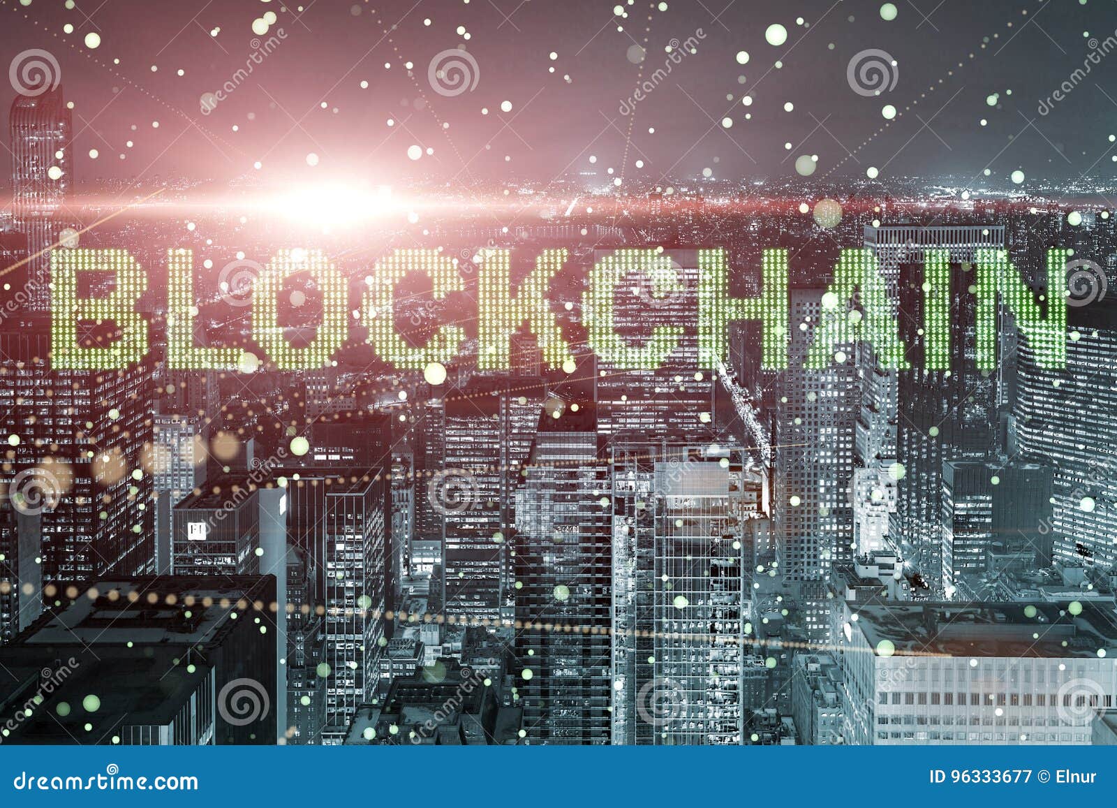 The Blockchain Concept in Database Management Editorial Photography ...