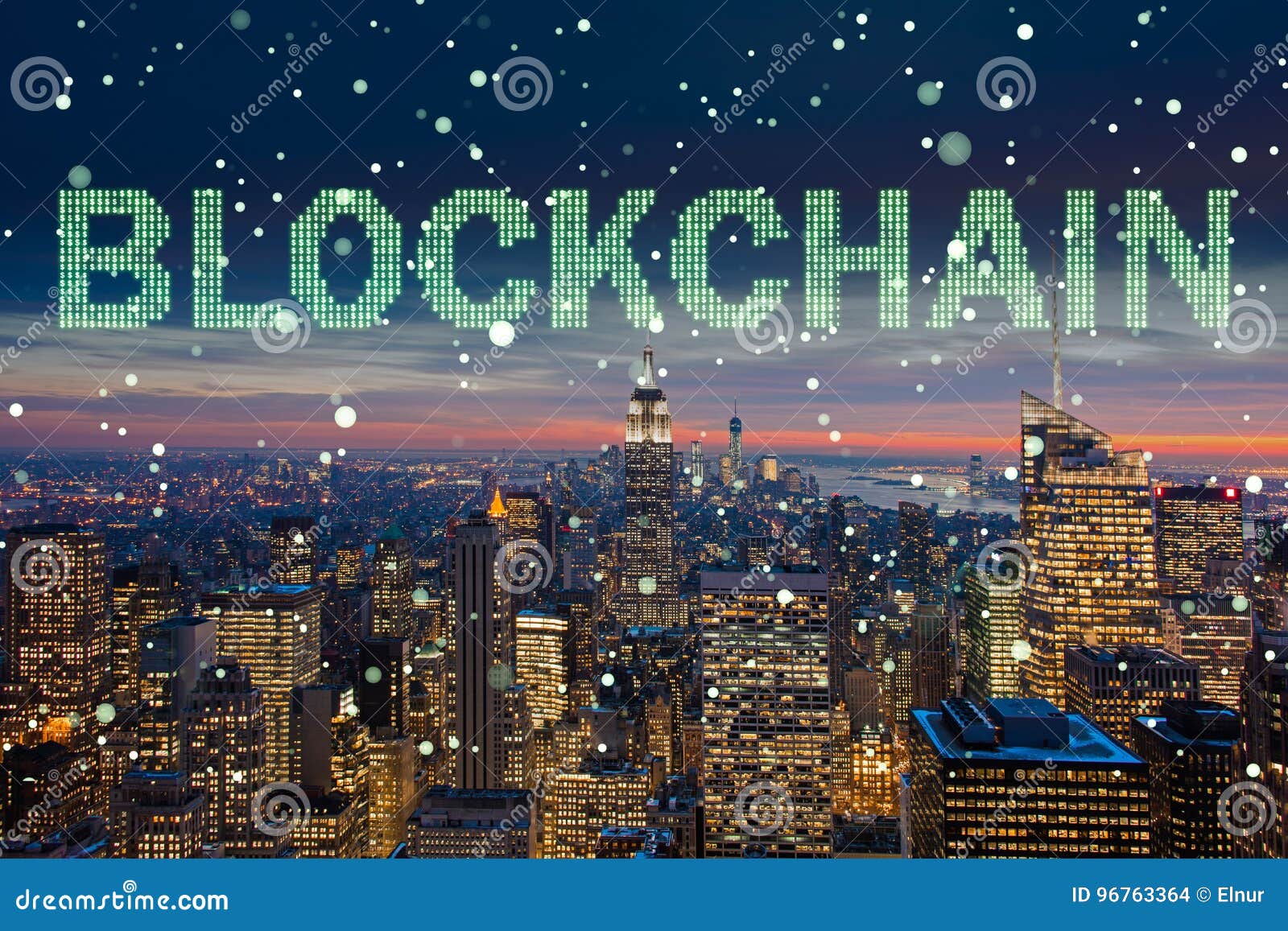 The Blockchain Concept in Database Management Editorial Stock Image ...