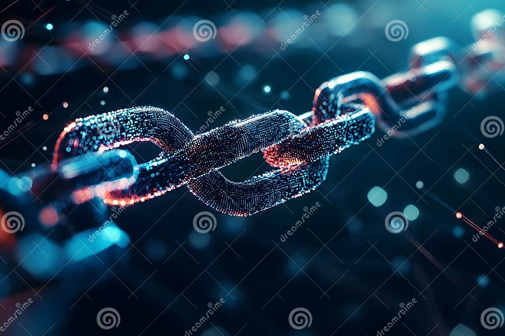 Blockchain Concept with Interconnected Nodes and Secure Transactions ...