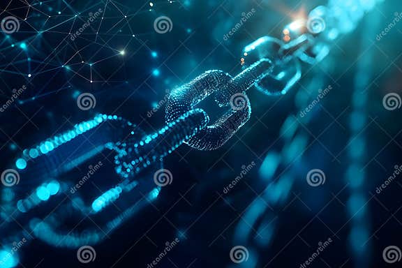 Blockchain Concept with Interconnected Nodes and Secure Transactions ...