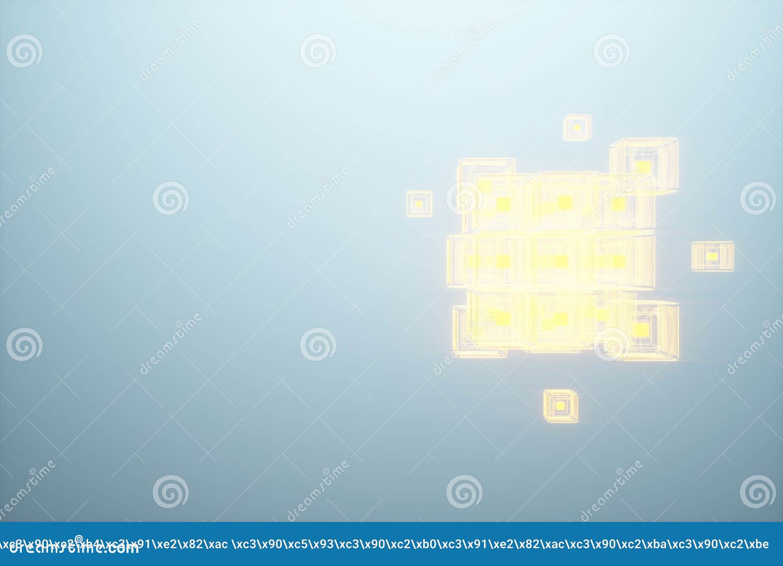 Blockchain Creative Neon Concept Background. Cryptography, Learnability ...