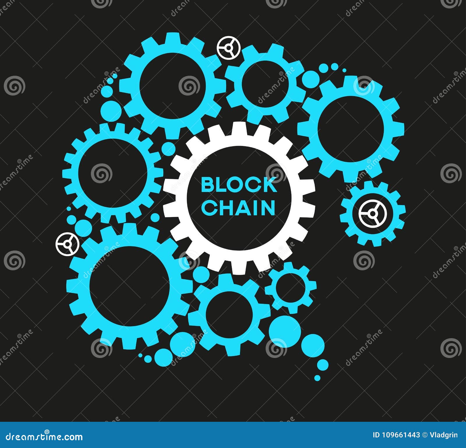 Blockchain Cryptocurrency Template. Stock Vector - Illustration of ...