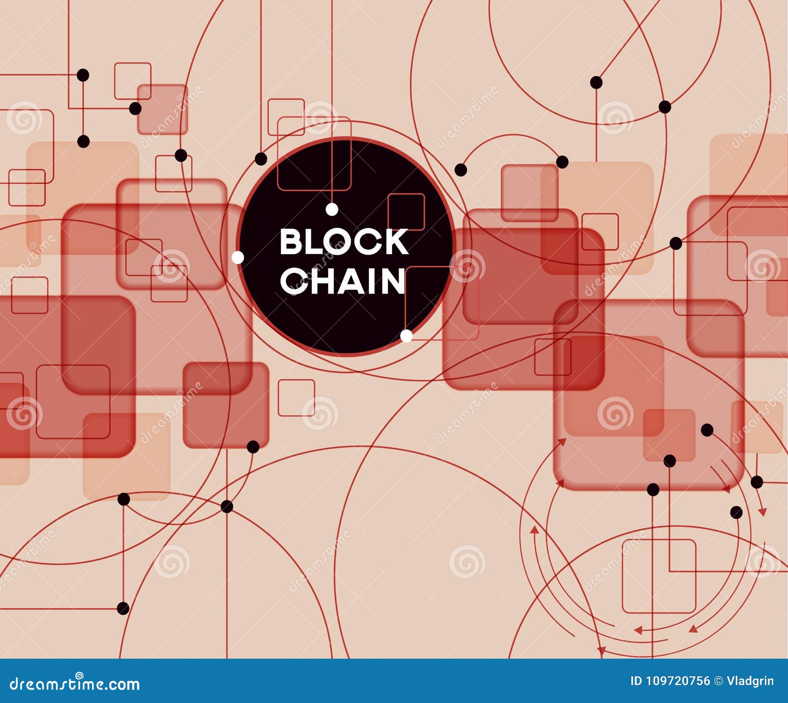 Blockchain Cryptocurrency Template. Stock Vector - Illustration of ...