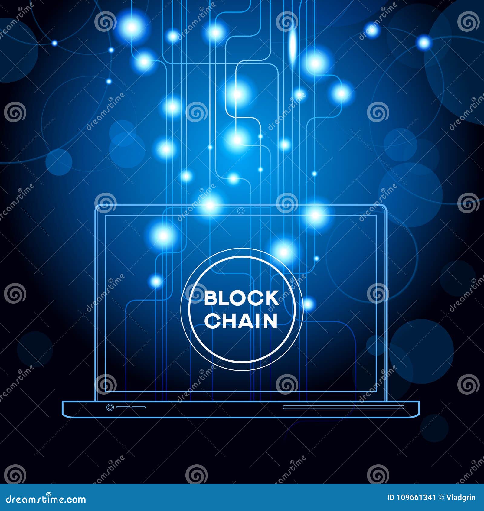 Blockchain Cryptocurrency Template. Stock Vector - Illustration of file ...