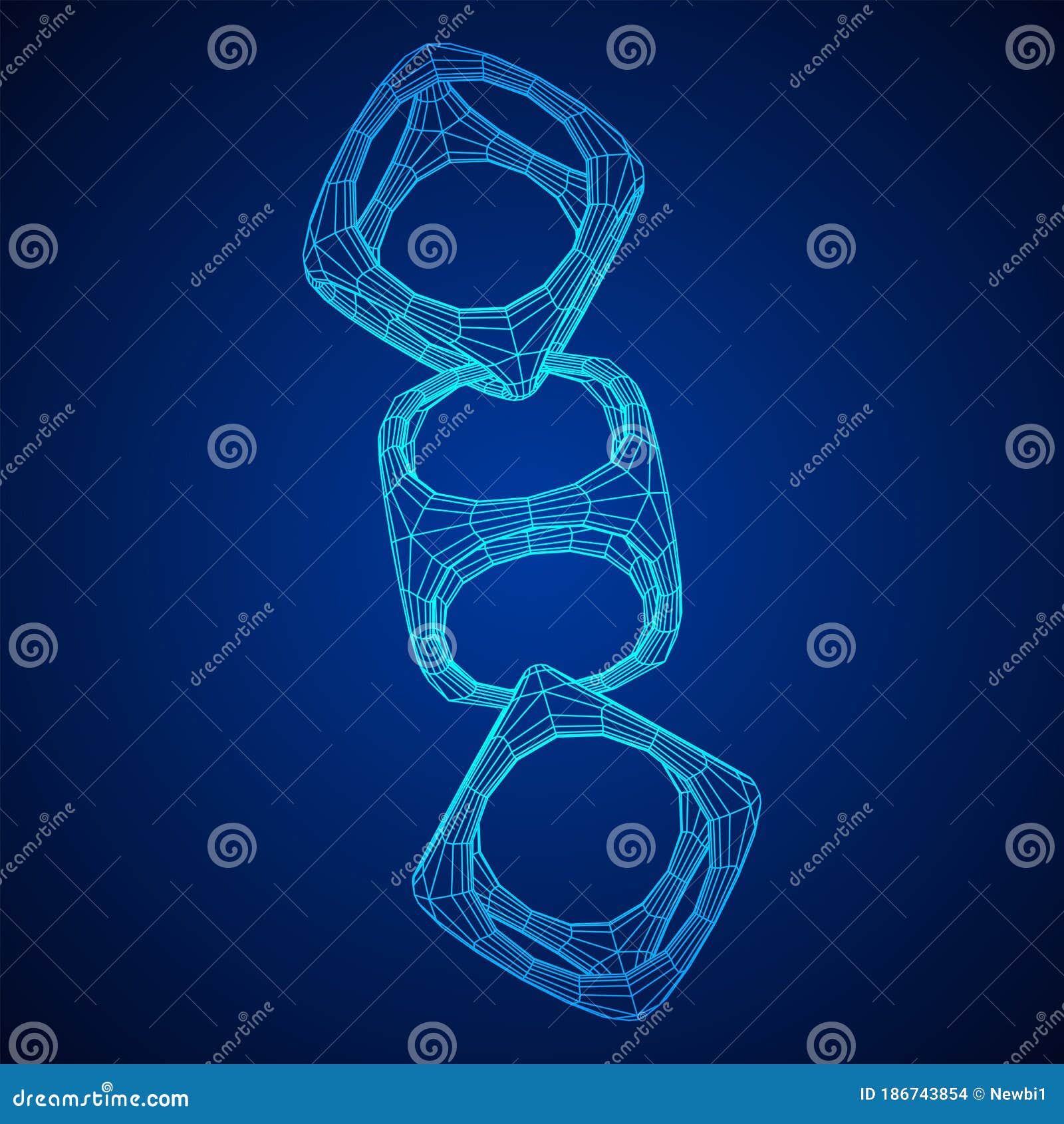 Blockchain cube chain stock vector. Illustration of internet - 186743854