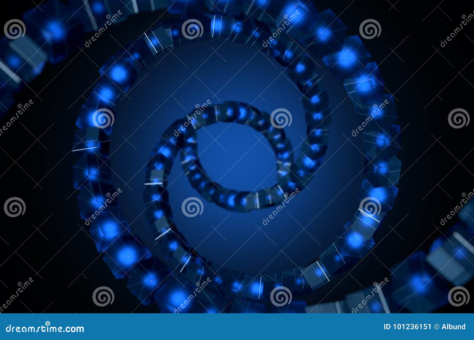 Blockchain Strand: A Futuristic 8K Cartoon Of Digital DNA Technology ...