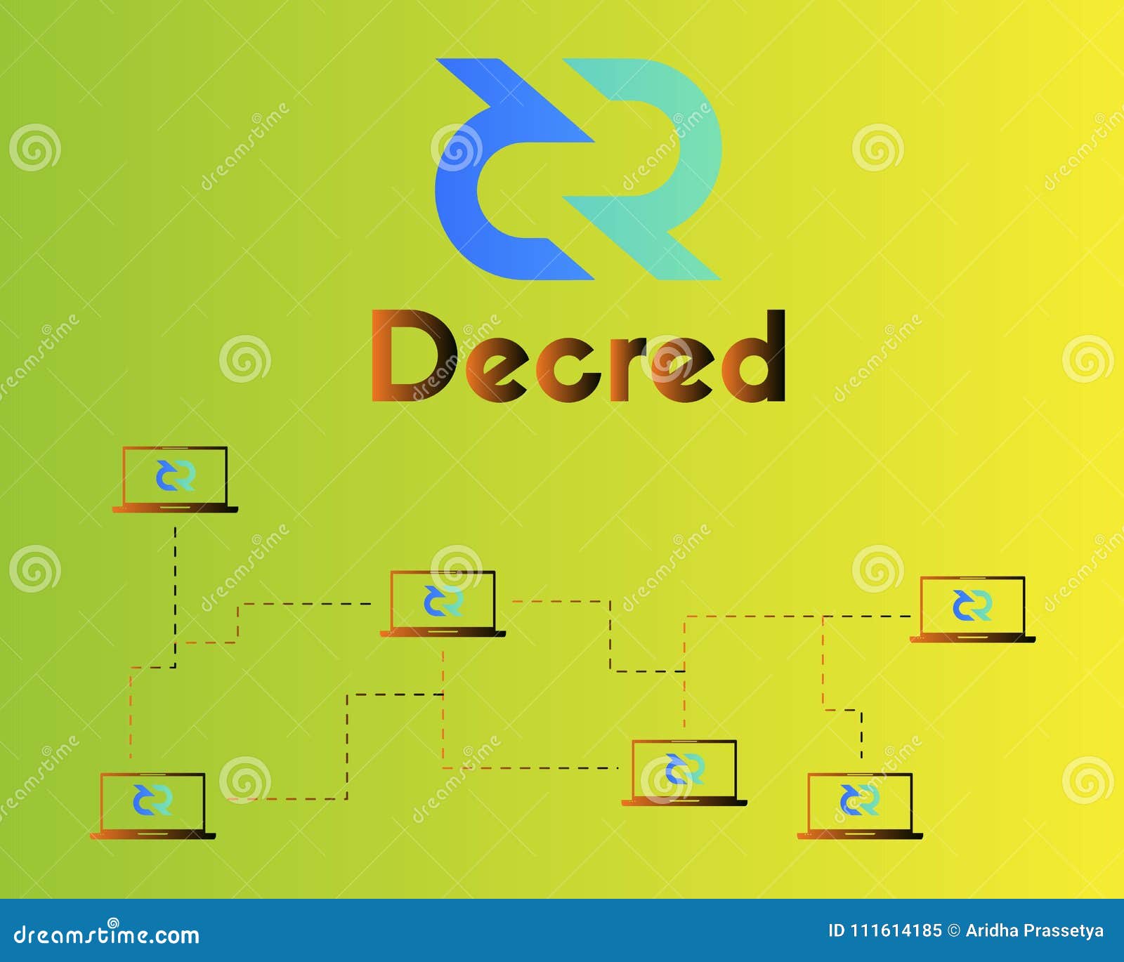Blockchain Decred Symbol Virtual Payment Background Editorial Image ...