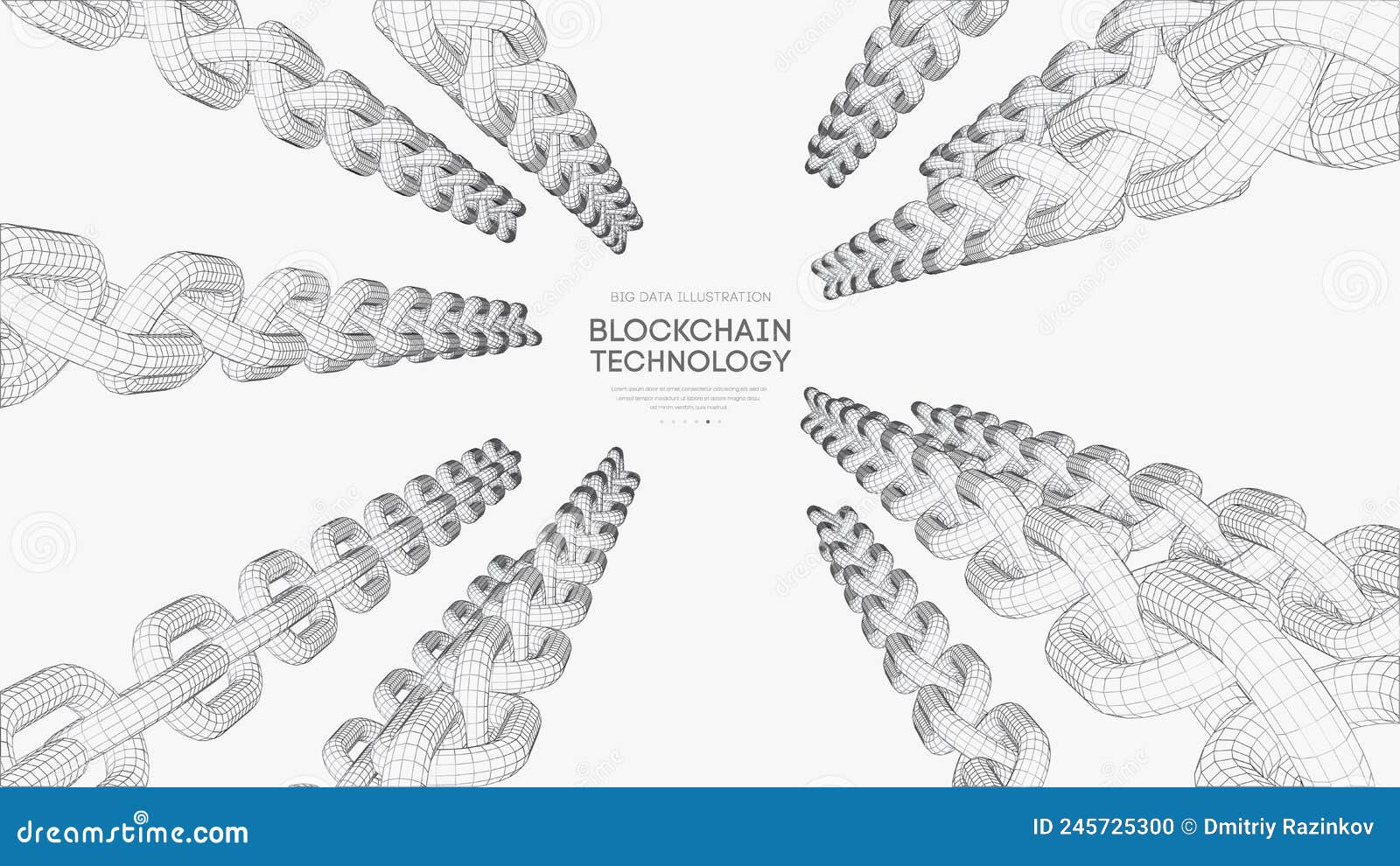 Blockchain Digital Technology. Big Data Vector Background. Cryptocurrency Technology Vector ...