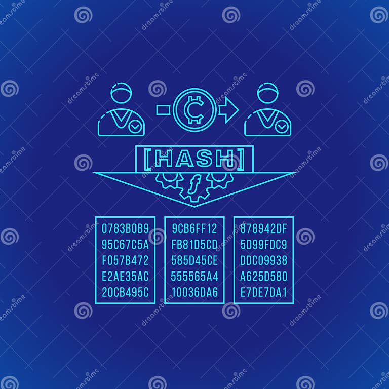 Blockchain Distributed Ledger Technology Illustration Stock Vector ...