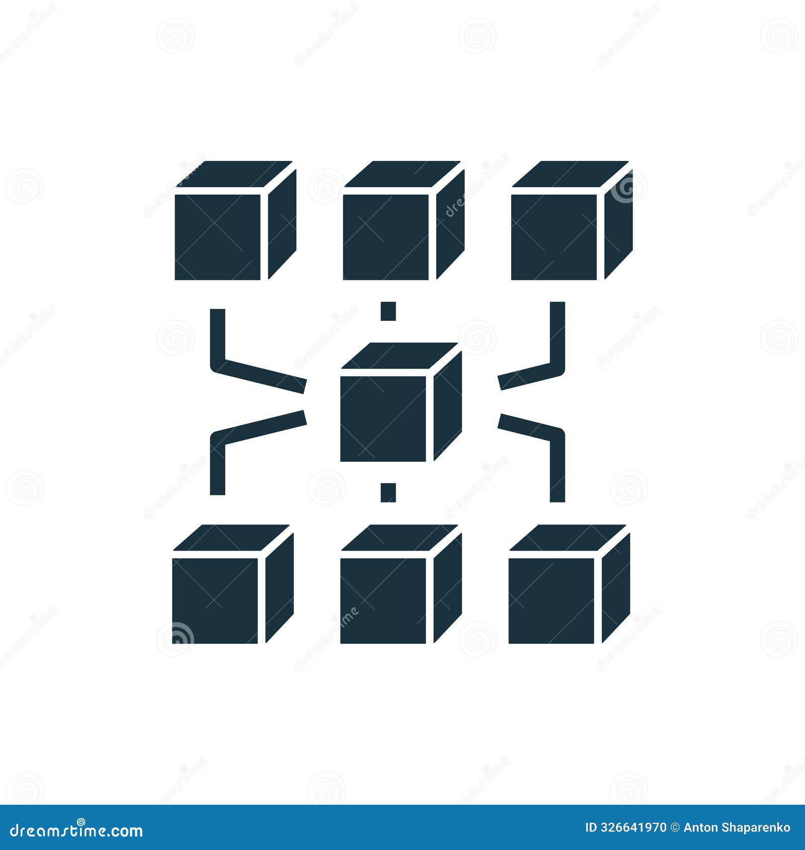 Blockchain Innovation Icon. Simple Creative Element. Filled Monochrome Blockchain Innovation ...