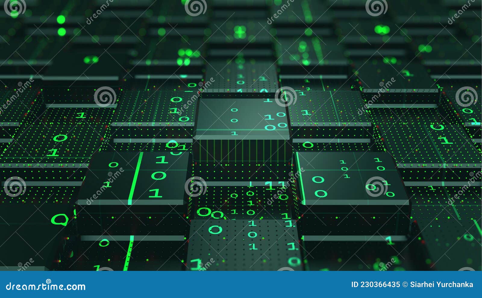 Digital Stream. Simple Binary Code Wave By Ones And Zeros Cartoon Vector | CartoonDealer.com ...