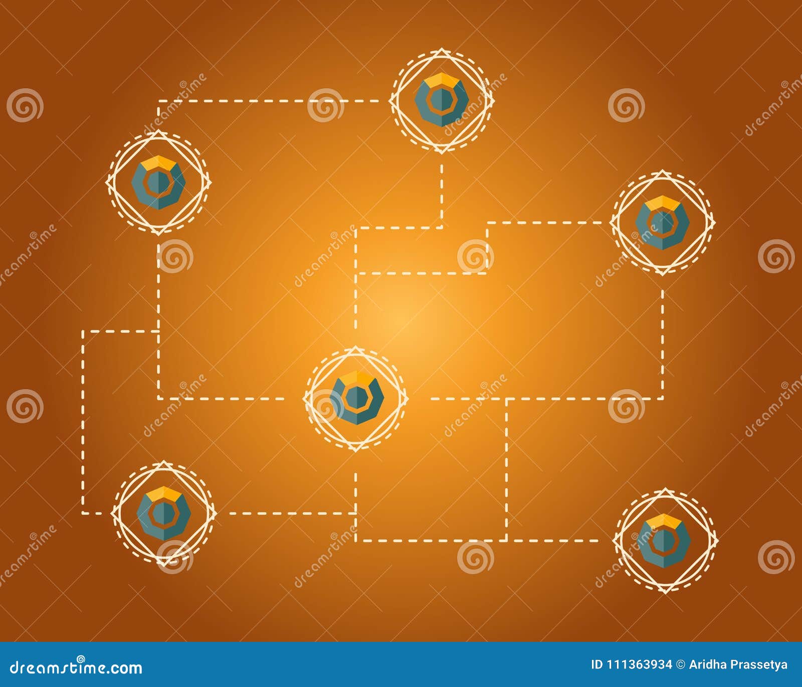 Blockchain Komodo Symbol Digital Payment Background Cartoon Vector ...