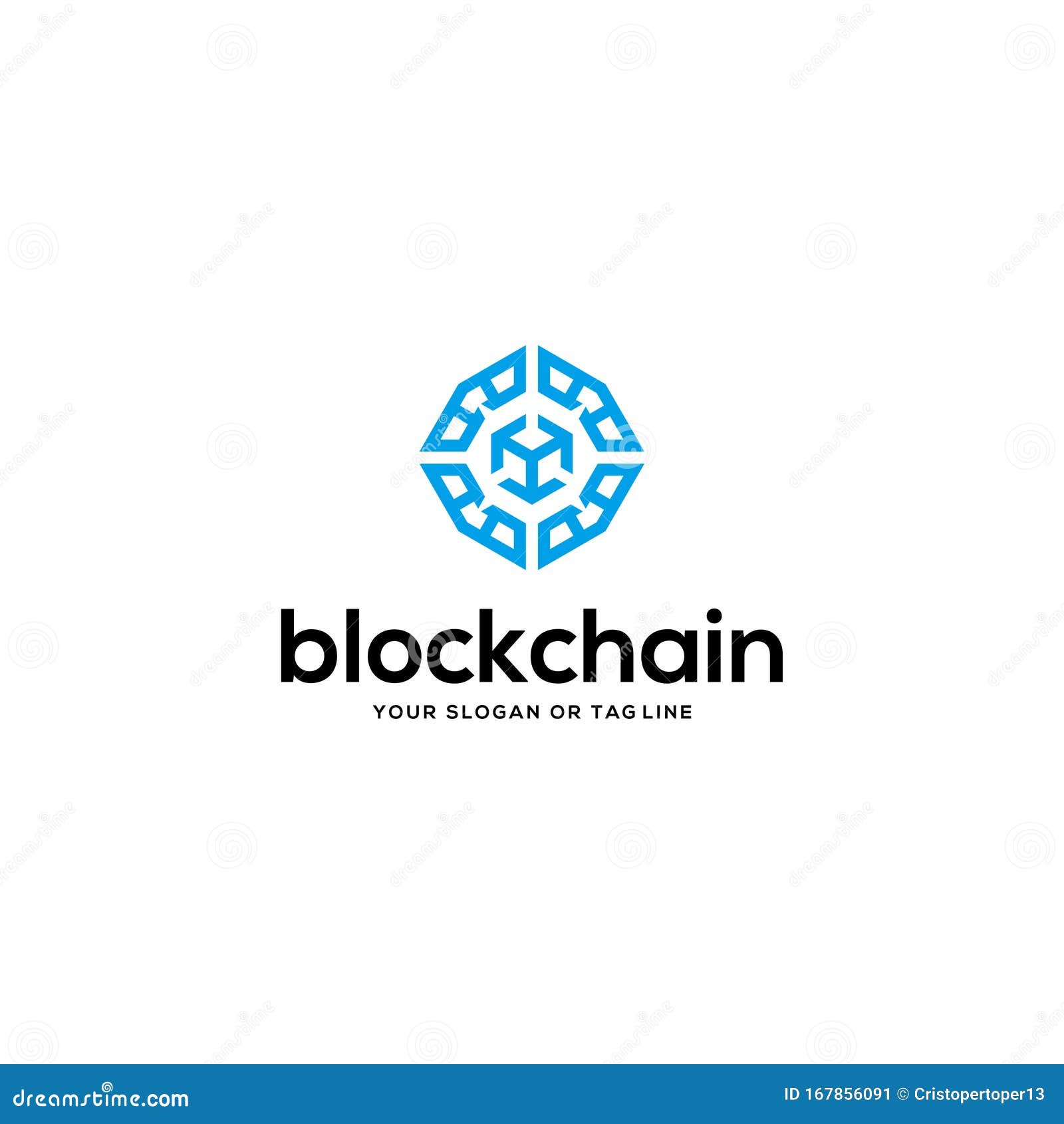 Blockchain Logo Design Vector Stock Vector - Illustration of business ...