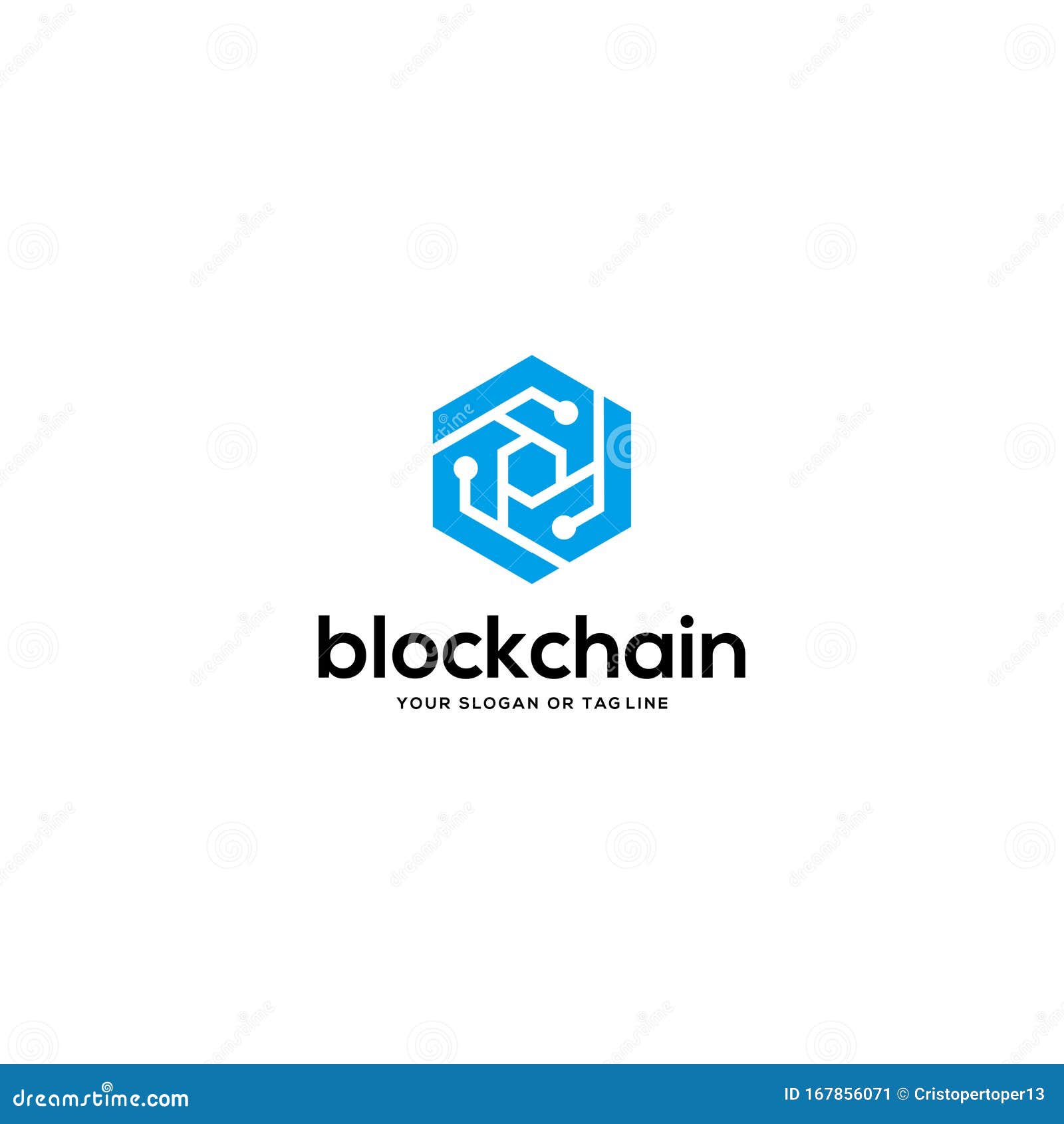 Blockchain Logo Design Vector Stock Vector - Illustration of innovation ...