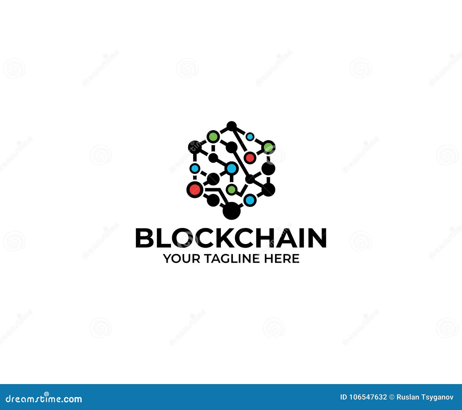 Blockchain Logo Template Projeto Do Vetor Da Tecnologia Ilustração do ...