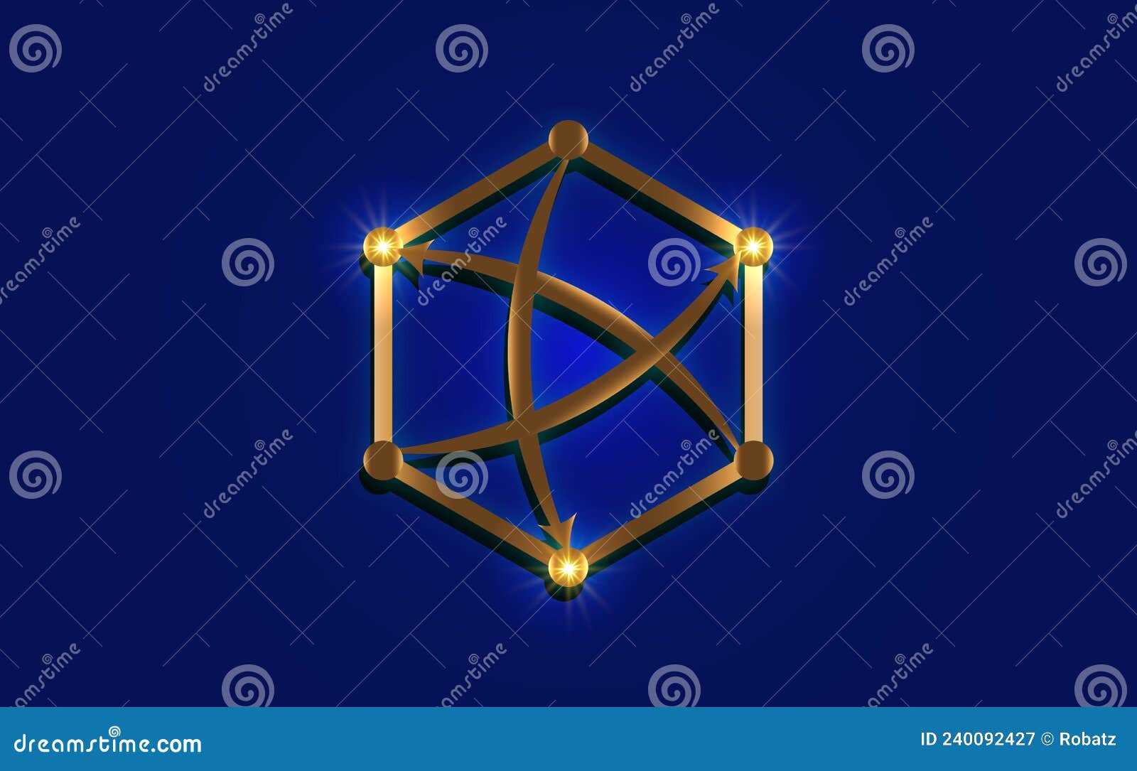 Blockchain Logo Template. Technology Design. Cryptocurrency, Icon Of ...
