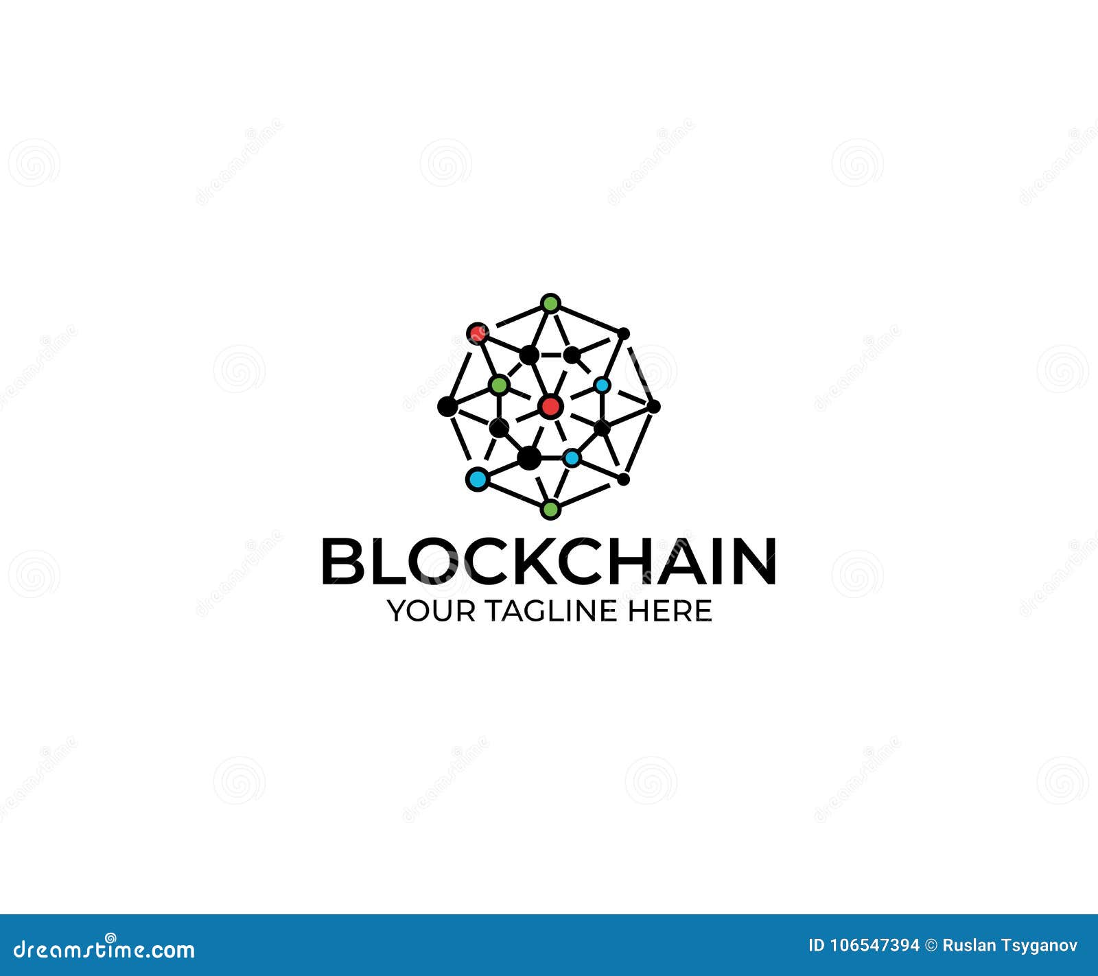 Blockchain Logo Template. Technology Vector Design Stock Vector ...