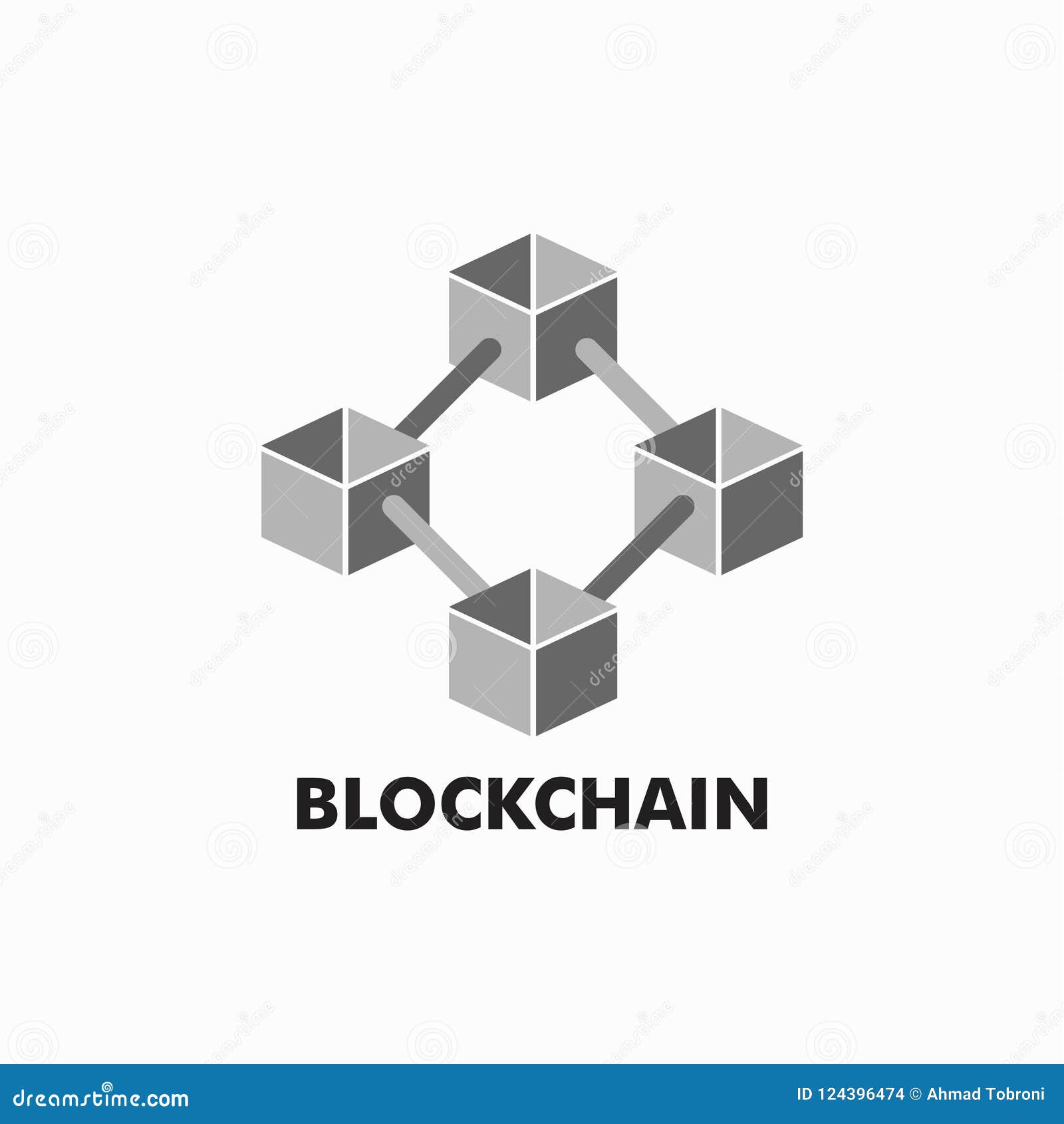 Blockchain Logo Vector Template Design Ilustración del Vector ...
