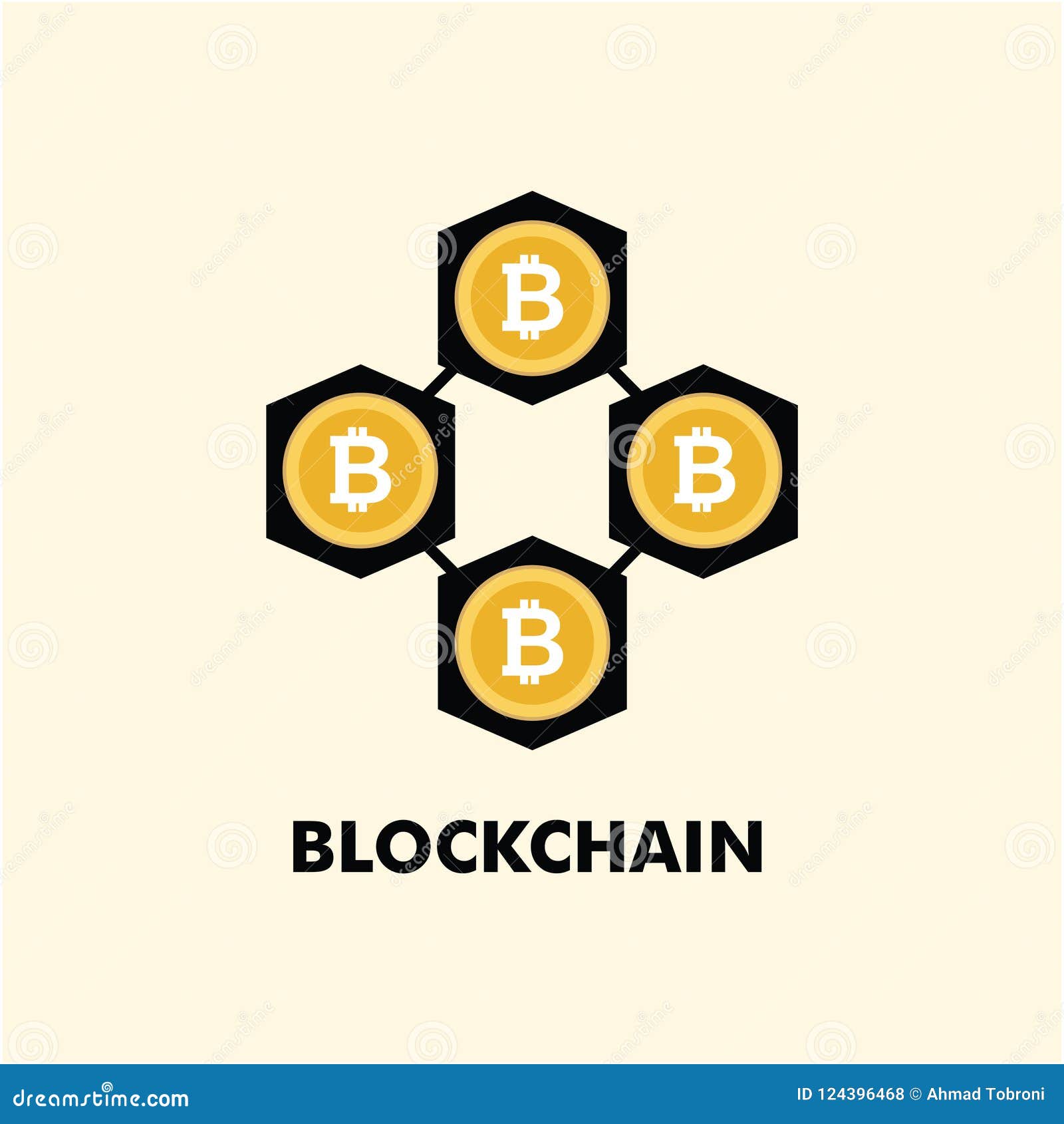 Blockchain Logo Vetora Template Design Ilustração do Vetor - Ilustração ...