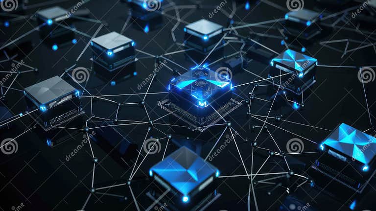 Advanced Data Blocks and Digital Nodes Illustrating Secure and ...