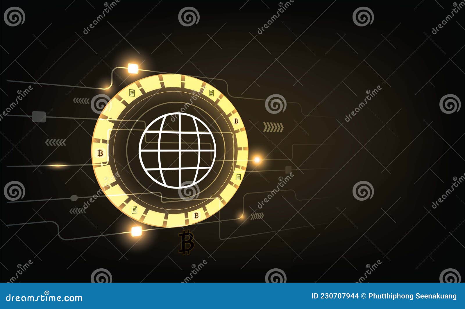 Golden Matrix Symbols, Digital Binary Code On Black Background A4 Size Stock Photography ...