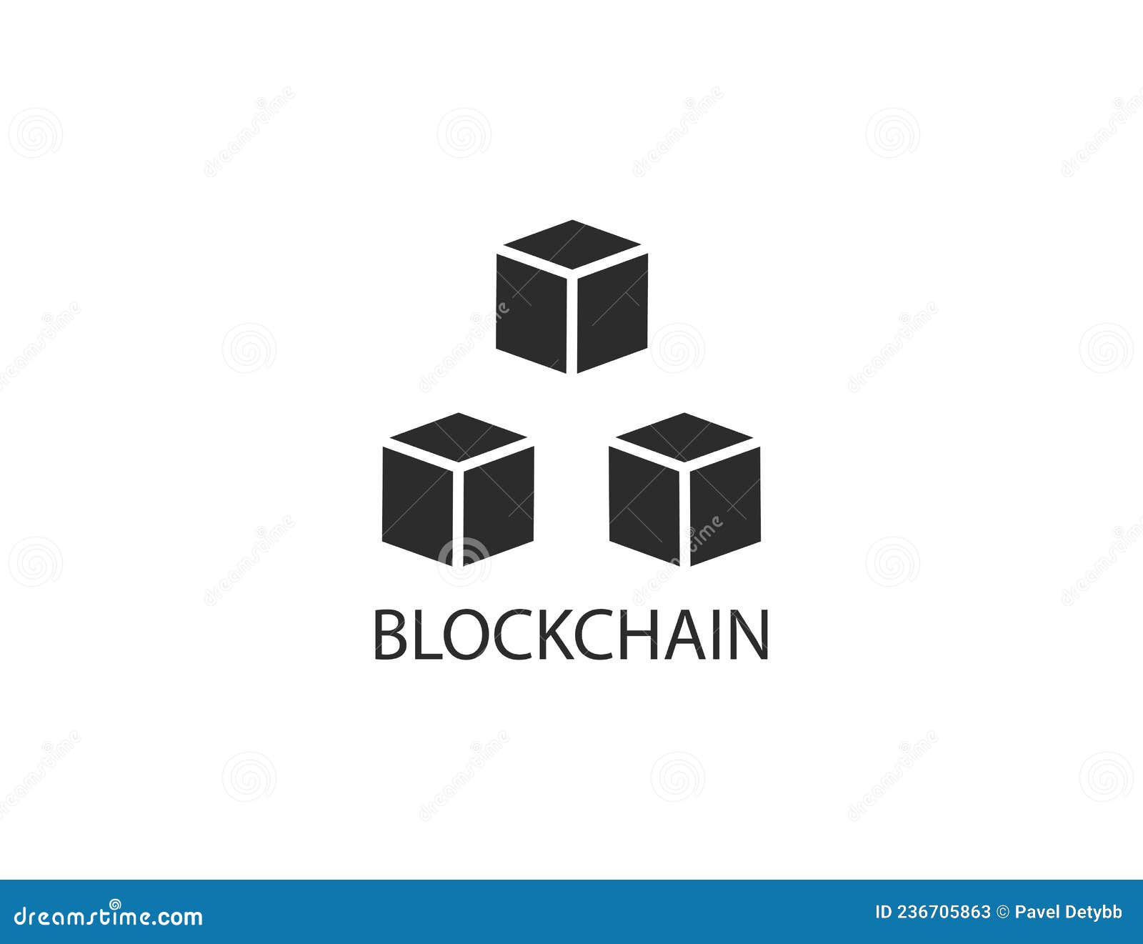 Blockchain, Network Icon. Vector Illustration. Flat Design Stock Vector ...