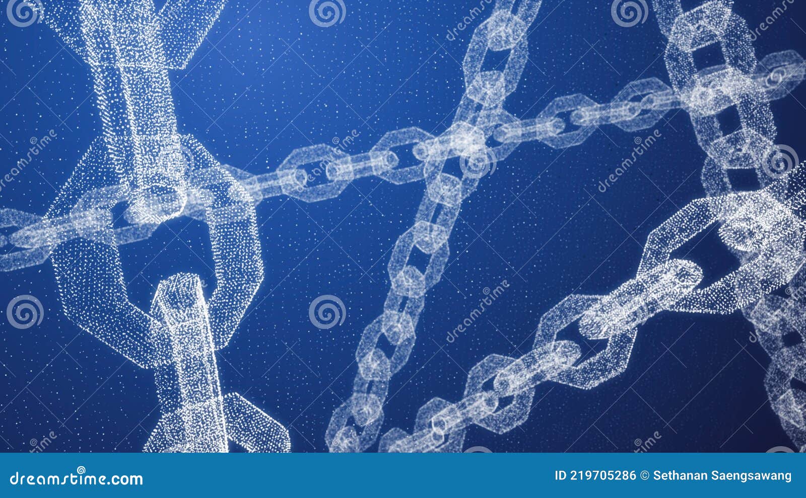 Blockchain Node Connection Structure In Decentralize Data Network Technology Digital Particle