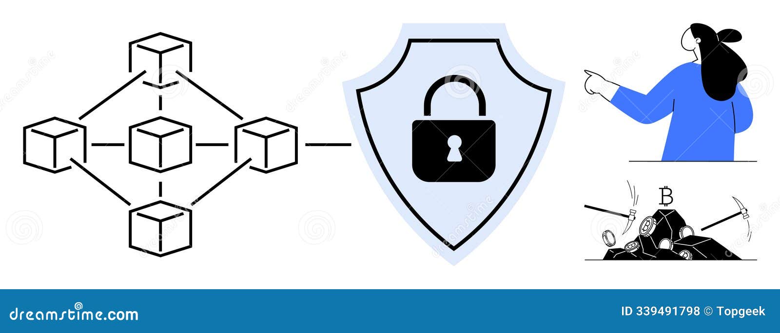 Blockchain Security with Illustrations of Network, Encryption, and ...