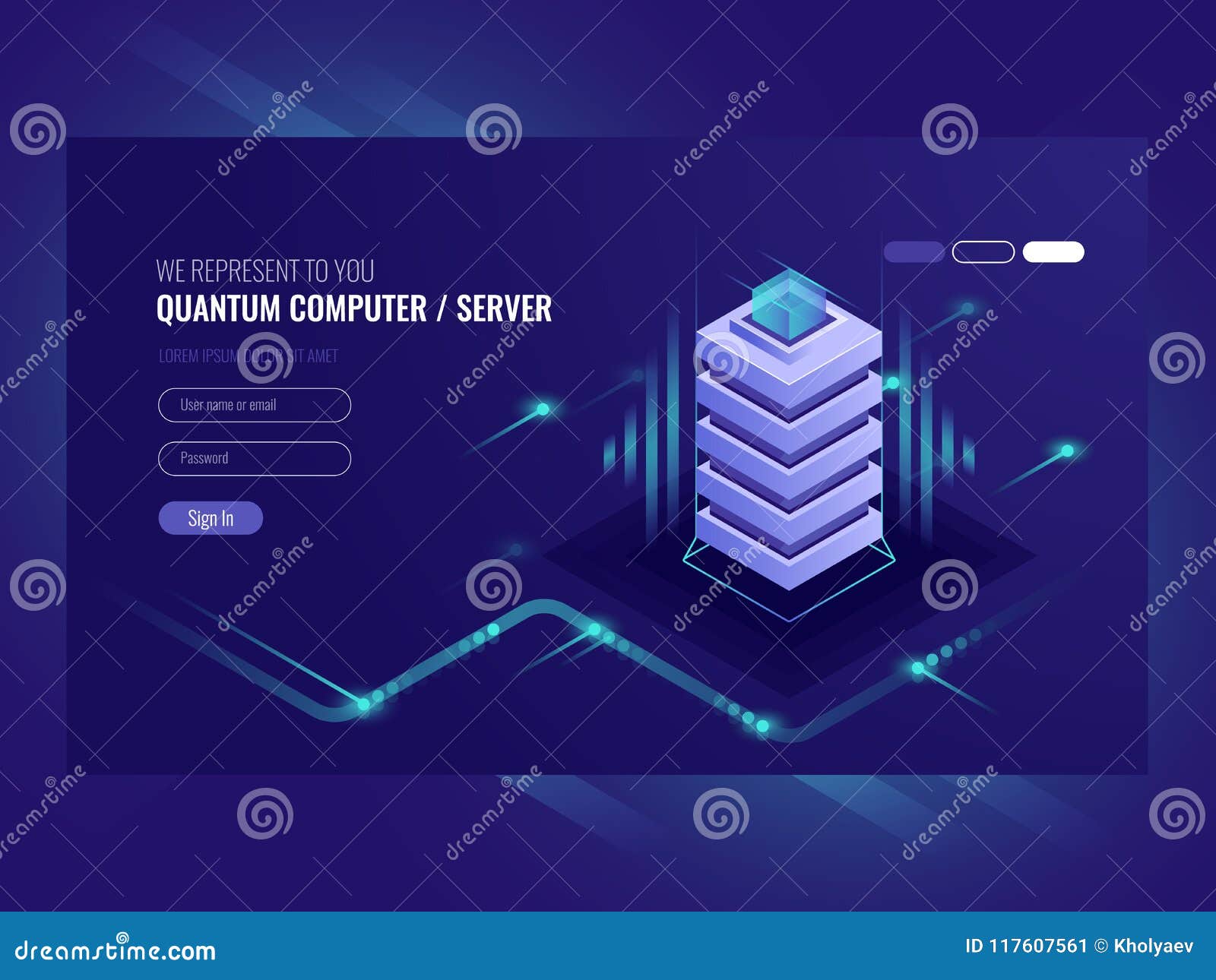 Blockchain Server Rack Icon Color Outline Vector Stock Photo ...