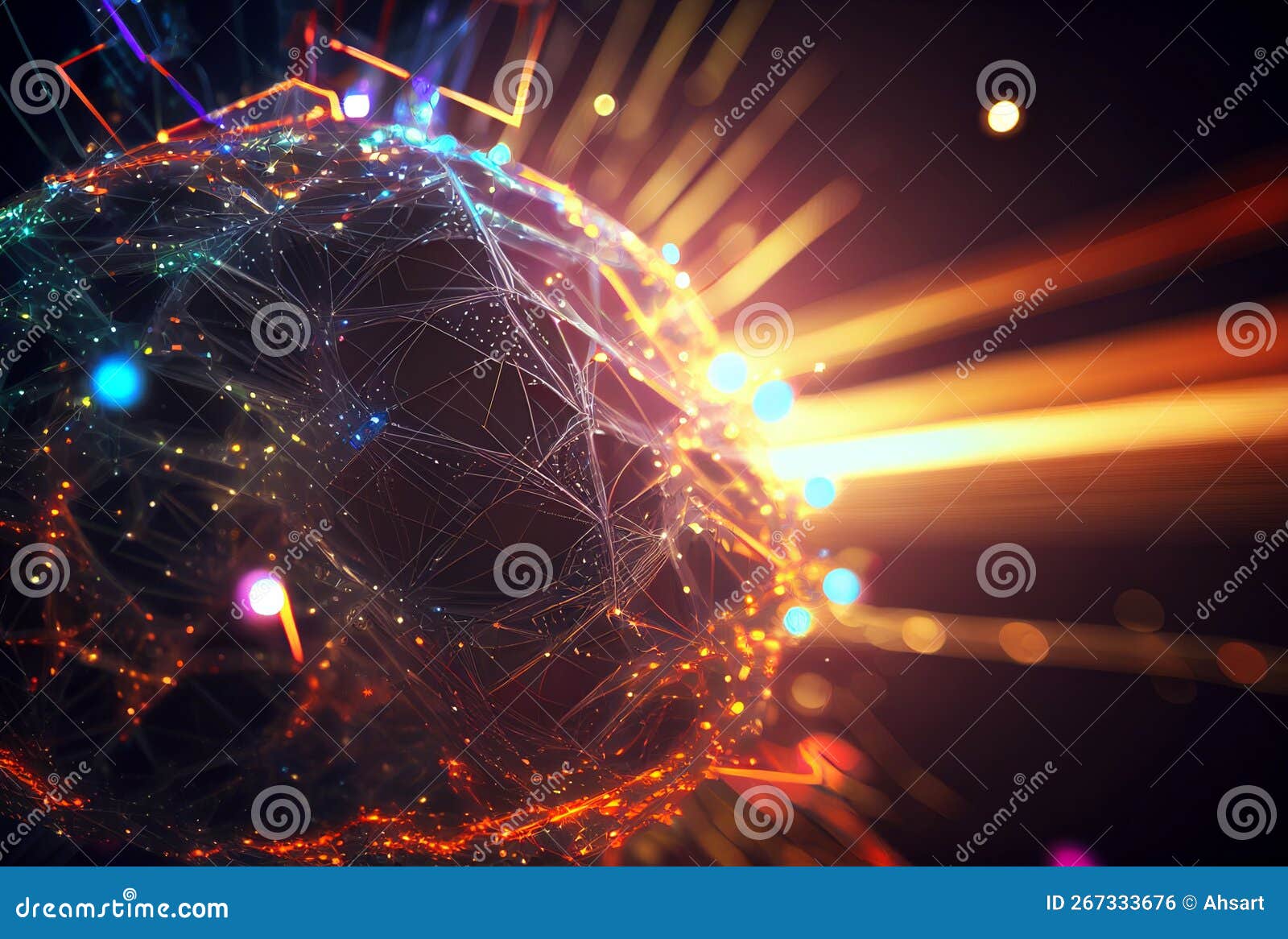 Technology Background of Internet Connections and Data Transfer with ...