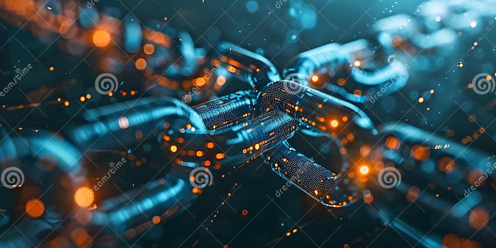 Blockchain Technology Banner: Illustrating Block Validation and Network ...