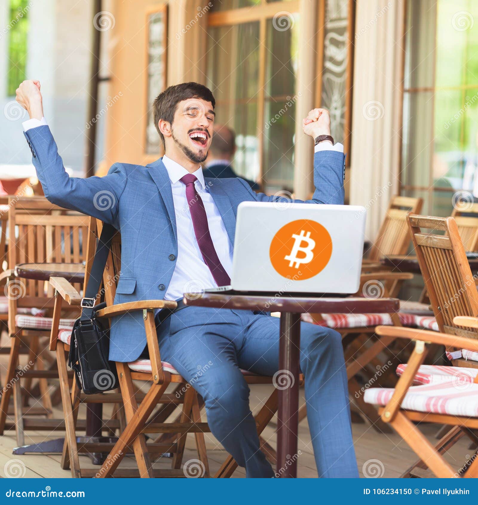 Blockchain Technology. Bitcoin Cryptocurrency Stock Photo - Image of ...