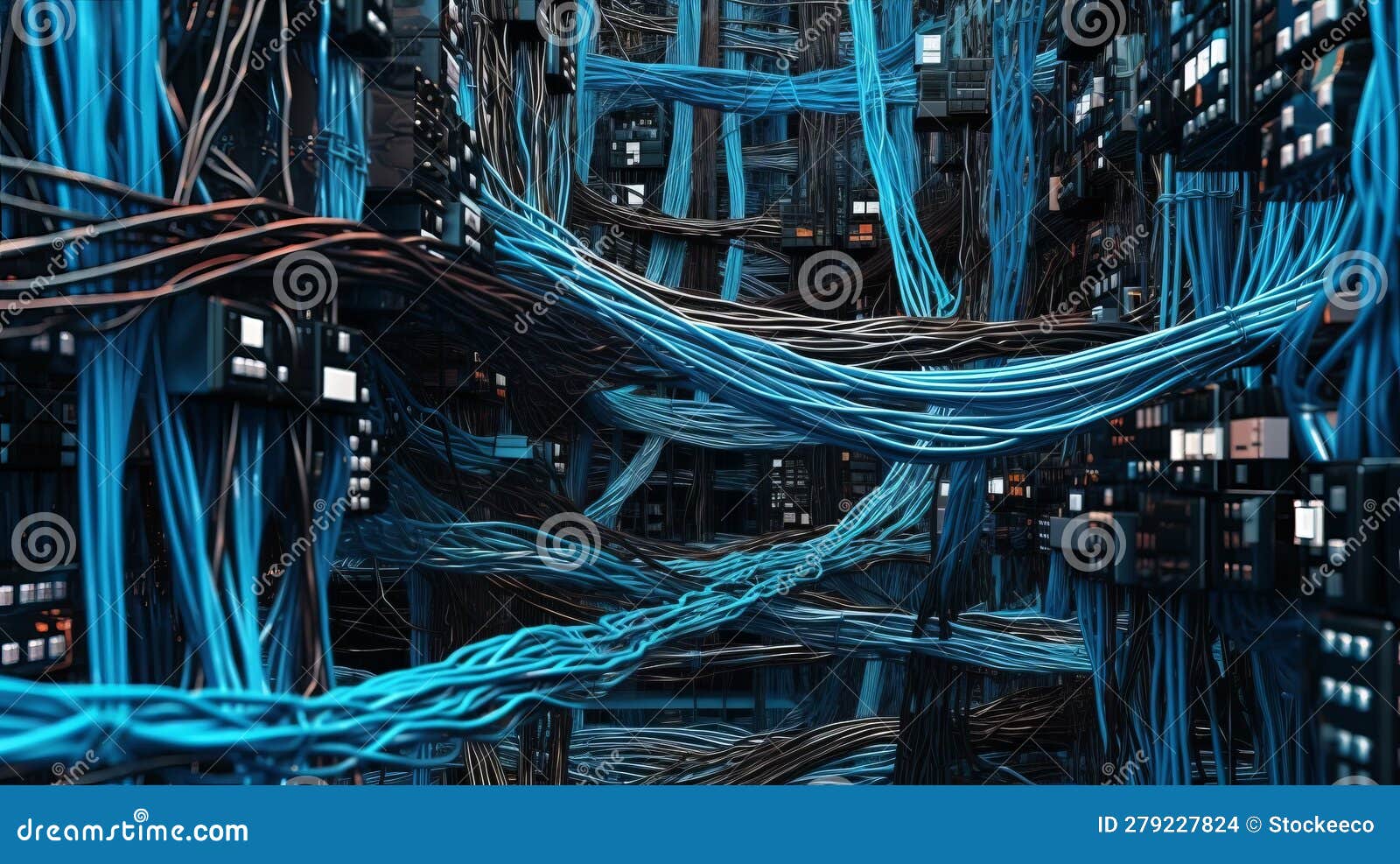 Untangling the Blockchain: Decoding the Coiled Mess of Network Cables ...