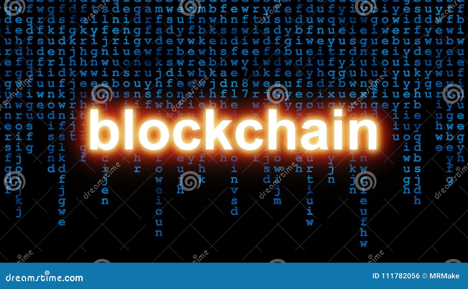 Blockchain Technology Concept Stock Illustration - Illustration of ...