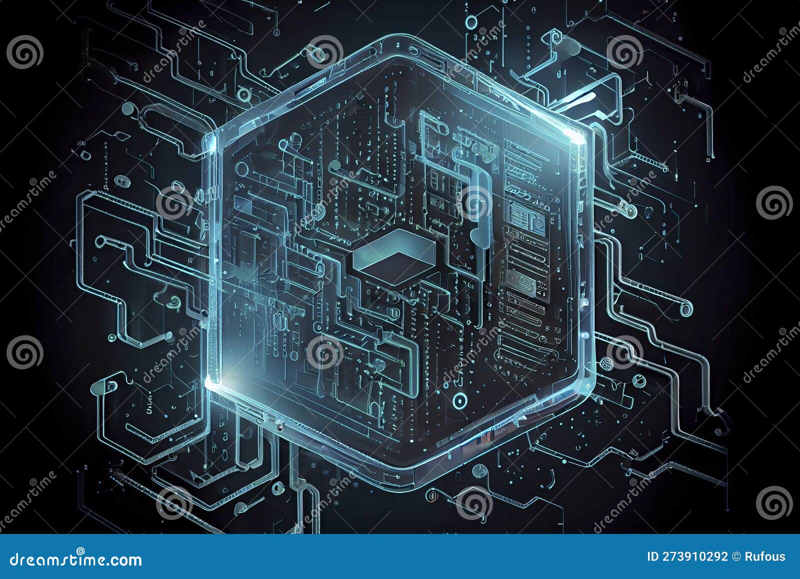 Blockchain Technology. Featuring a Futuristic and Innovative Design ...