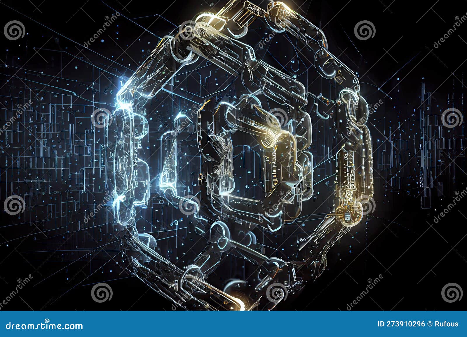 Blockchain Technology. Featuring a Futuristic and Innovative Design ...