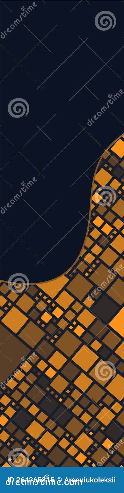 Blockchain Technology Web Wide Skyscraper Banner Ad Stock Vector ...