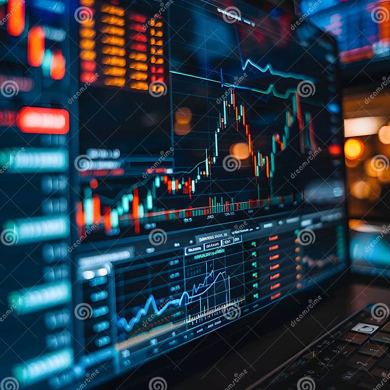 Blockchain Trading System stock illustration. Illustration of security ...