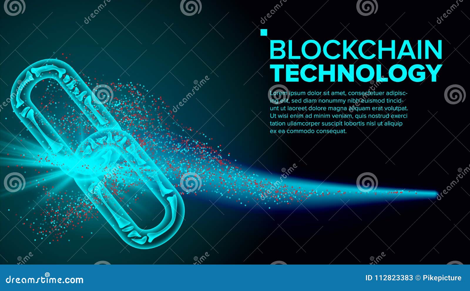 Blockchain Vector. Link Web Chain Internet. Development Software ...
