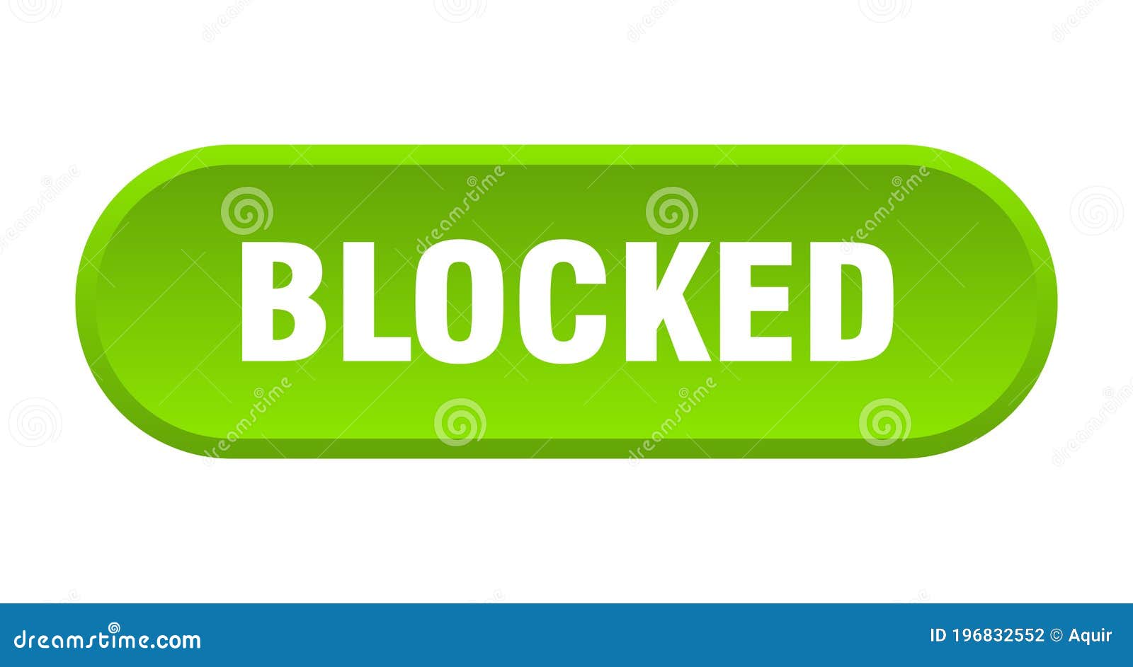 Blocked button stock vector. Illustration of seal, stamp - 196832552