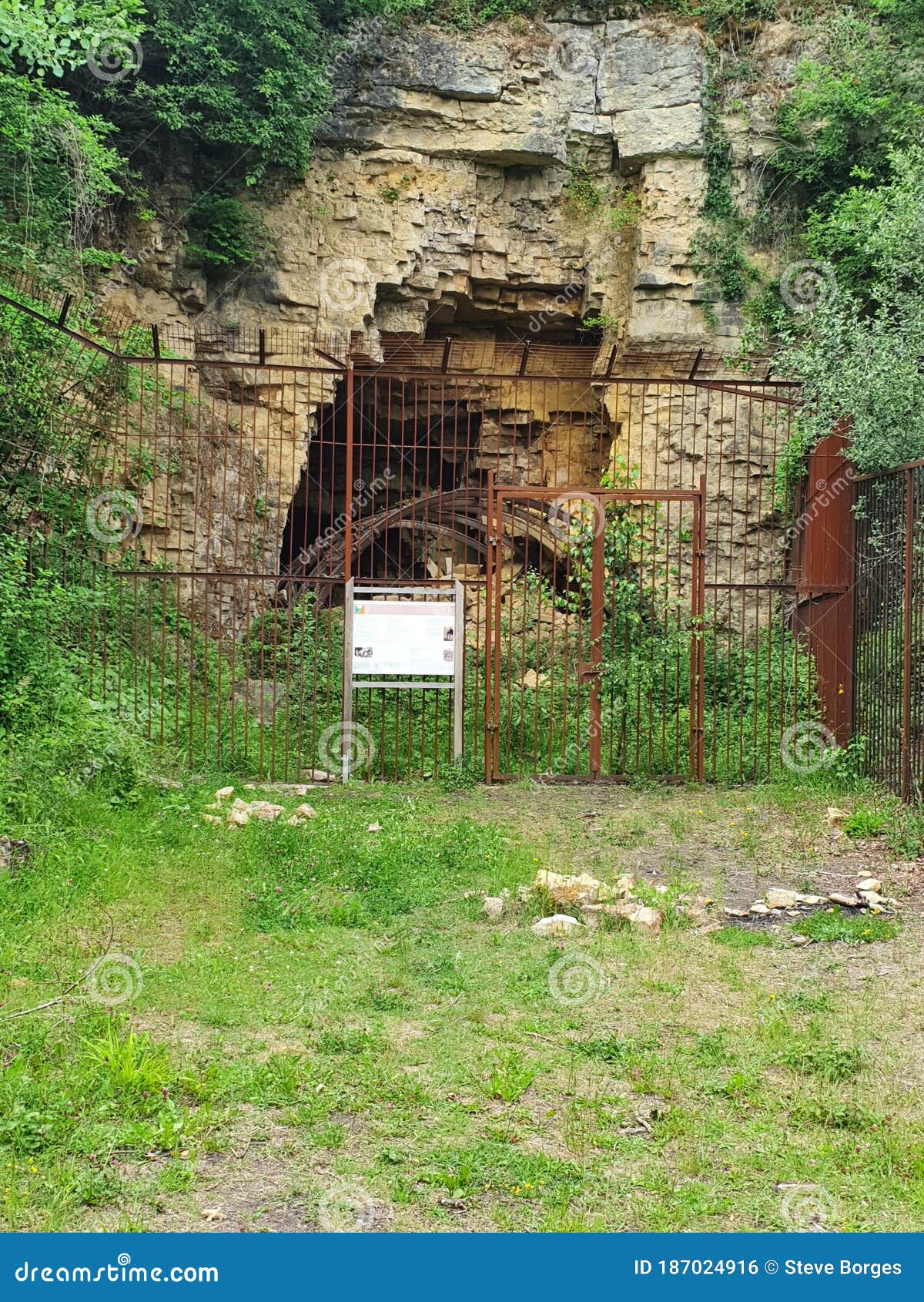 Blocked Cave stock photo. Image of animals, luxemburg - 187024916