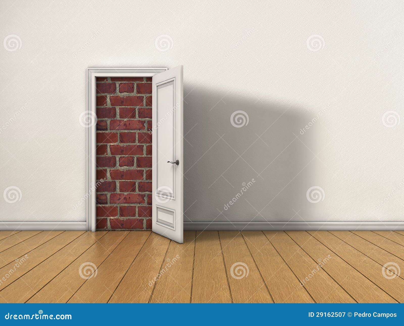 Blocked door stock illustration. Illustration of frame - 29162507
