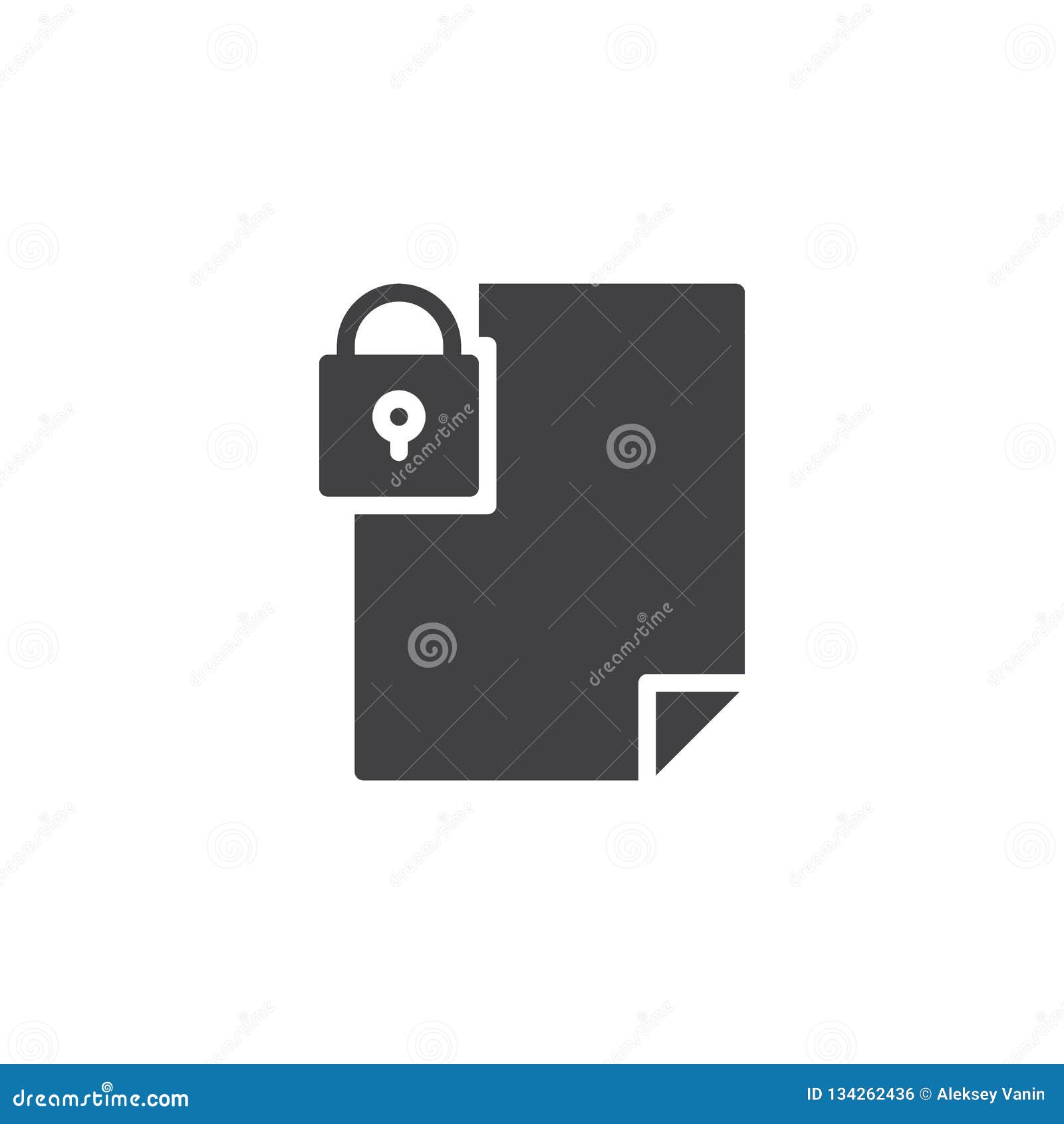 Blocked file vector icon stock vector. Illustration of design - 134262436