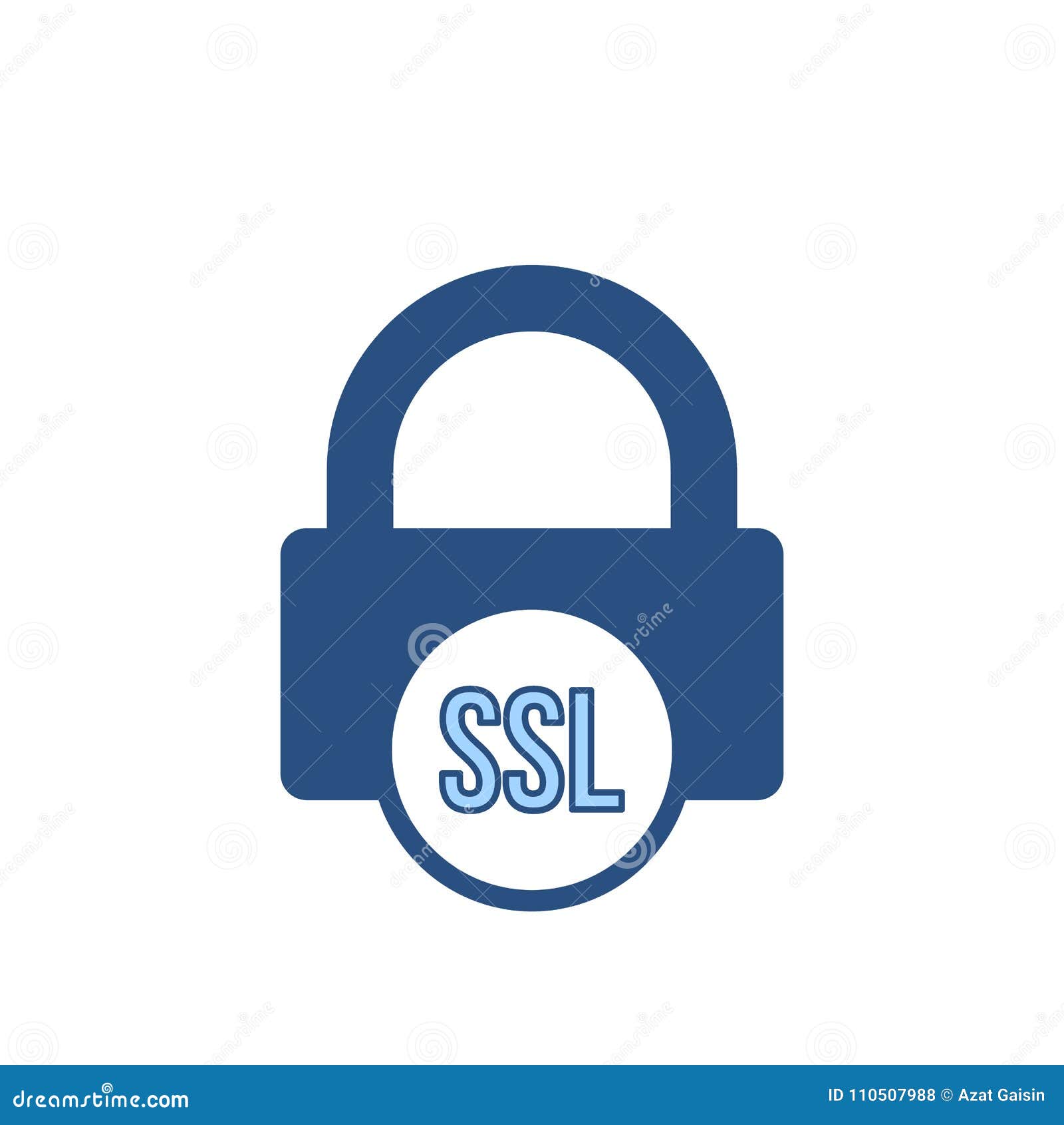 Blocked Lock Office Ssl Icon Stock Vector - Illustration of computer ...