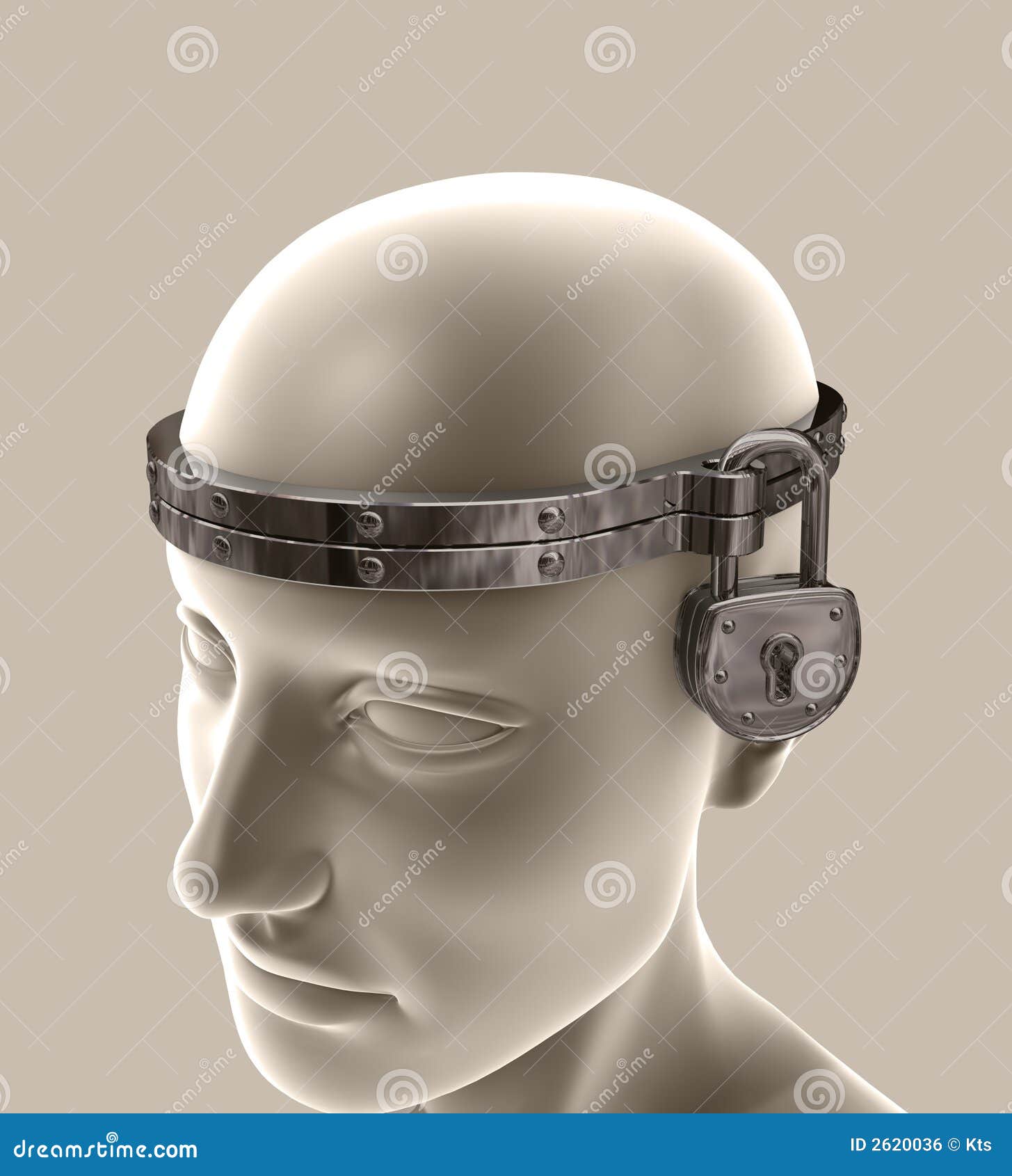 Blocked Mind stock illustration. Illustration of open - 2620036