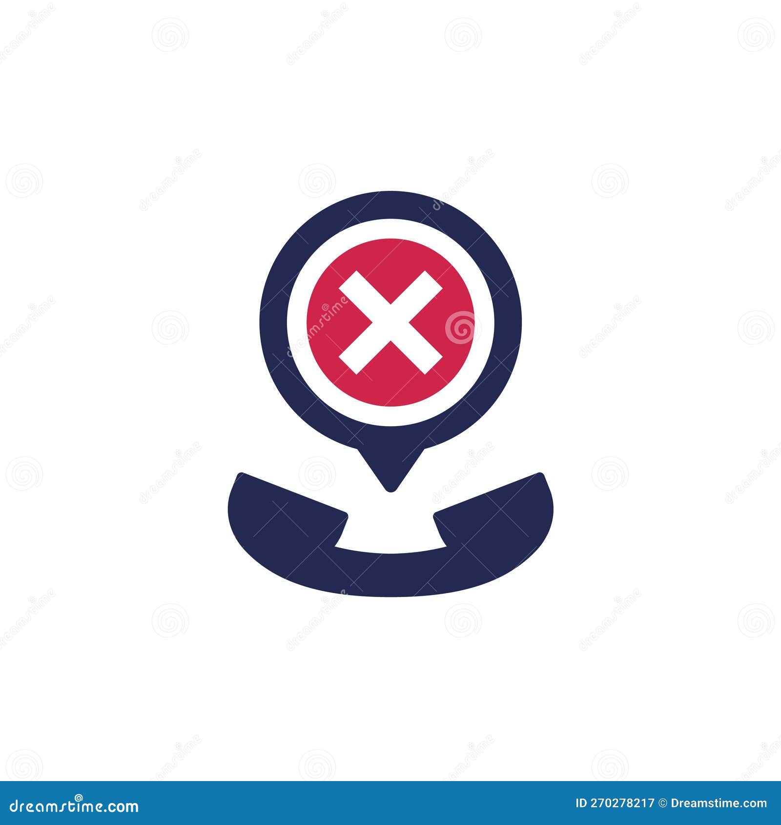 Blocked Phone Call Icon on White Stock Vector - Illustration of robo ...