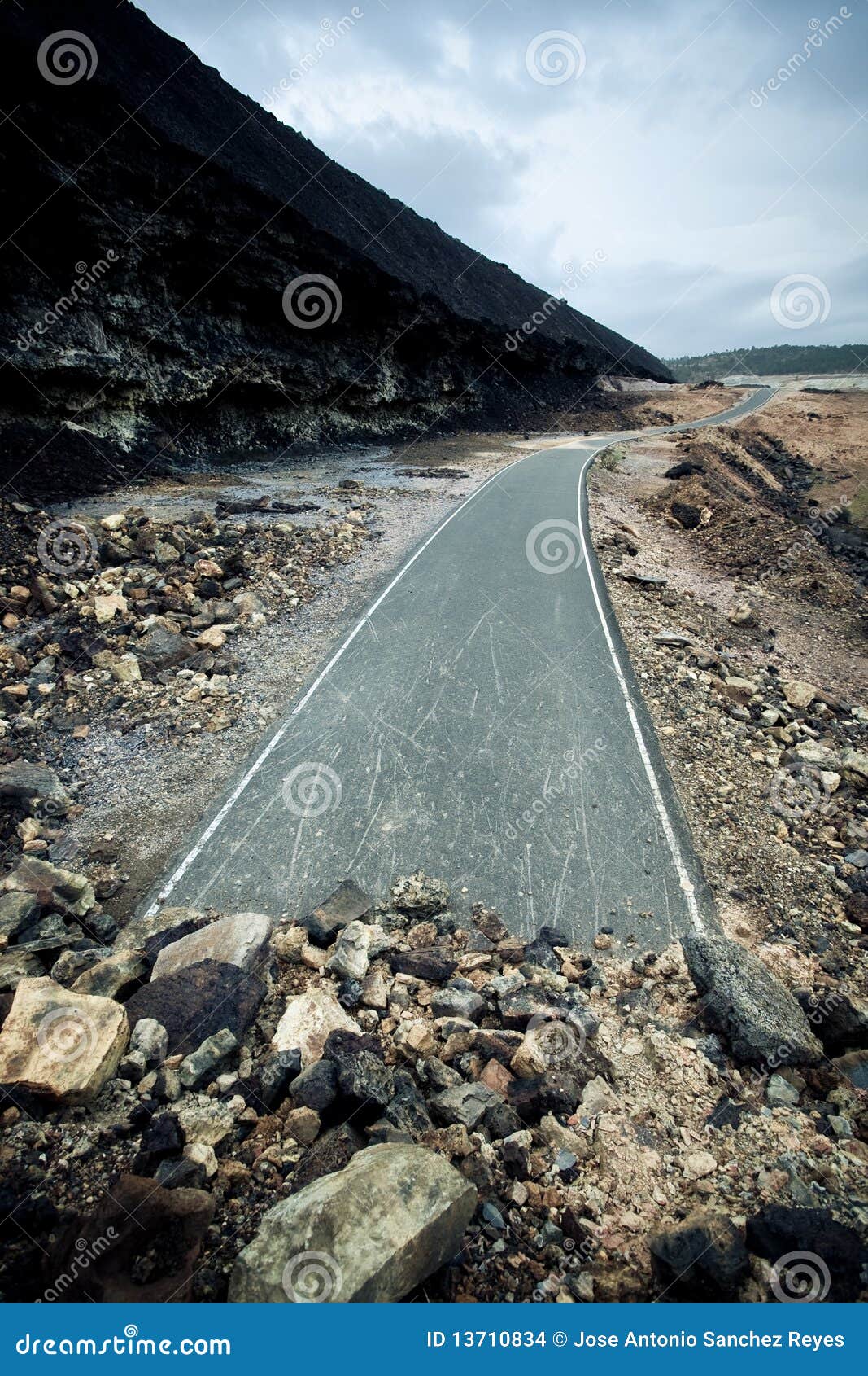 Blocked road stock photo. Image of stonewall, line, drama - 13710834