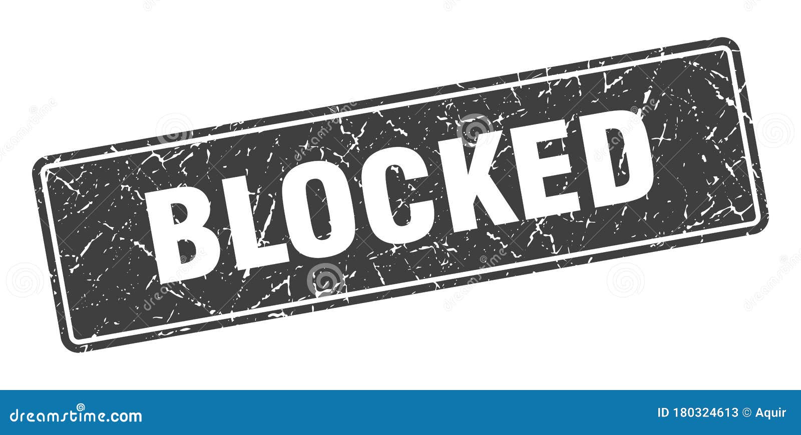 Blocked Sign. Blocked Grunge Stamp Stock Vector - Illustration of black ...
