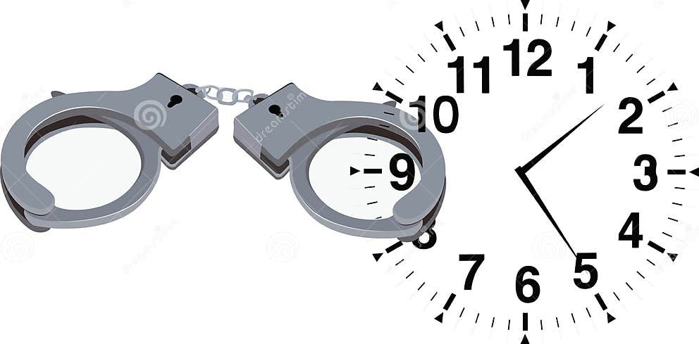 Blocked time stock vector. Illustration of clock, stop - 92713375
