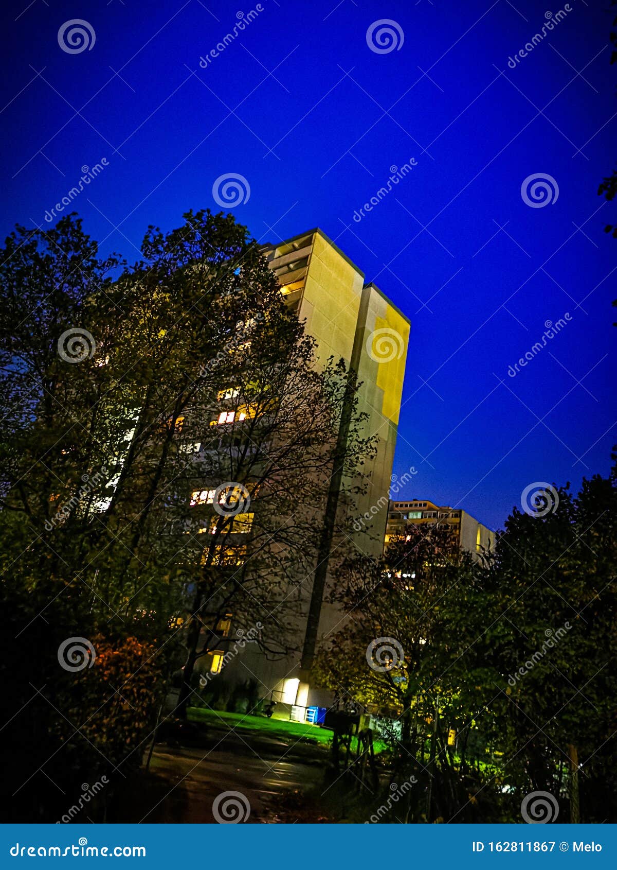 Blockhouse stock image. Image of skyline, blockhouse - 162811867